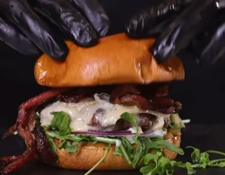 Creamy Rich Blue Cheese Burger 🍔 elevated by @southchicagopacking Wagyu ...