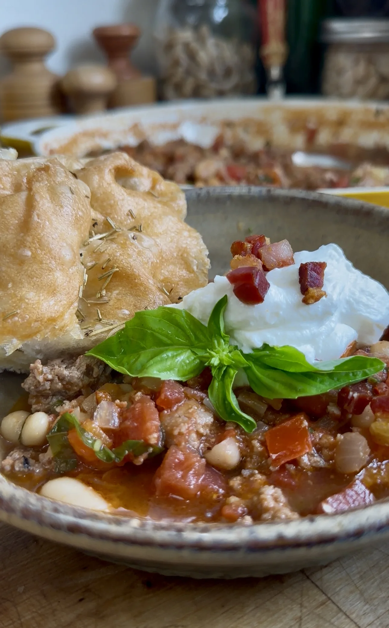 Italian Chili with Crispy Pancetta & Spicy Sausage | Provecho